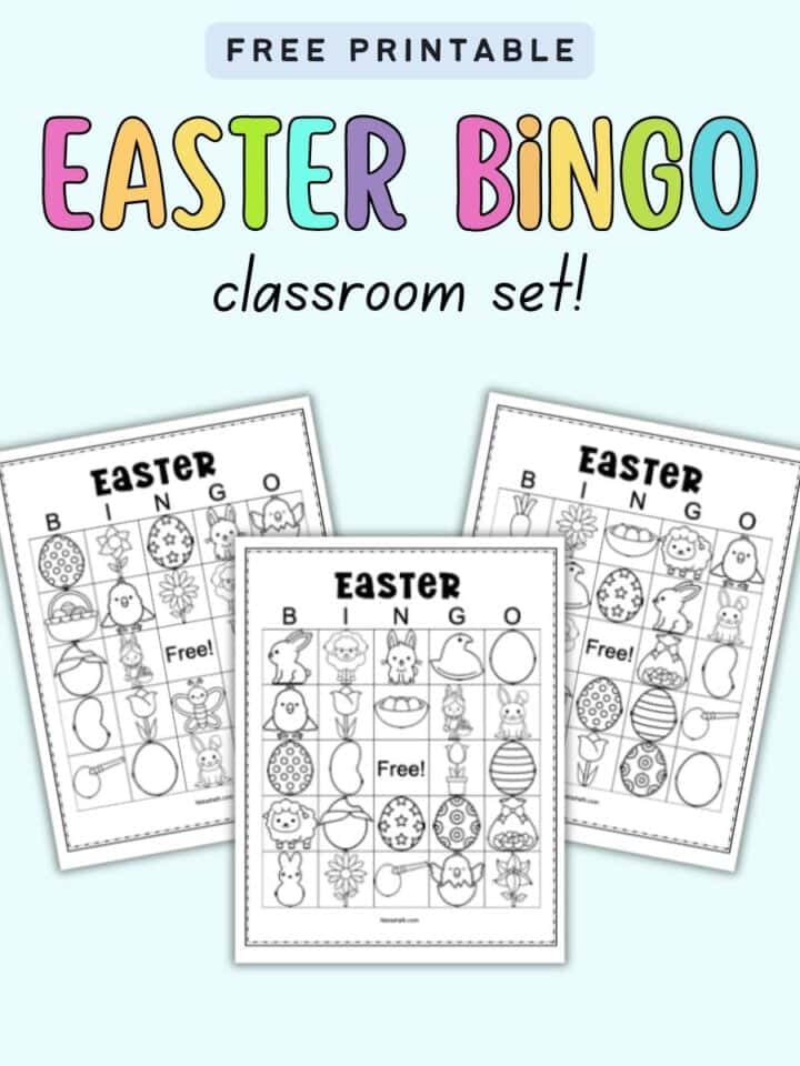 Free Printable Easter Trace & Color Worksheets - The Artisan Life