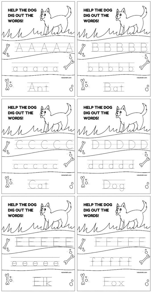 Free Printable Animal Alphabet Handwriting Practice Pages - The Artisan ...