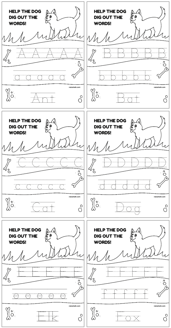 Free Printable Animal Alphabet Handwriting Practice Pages - The Artisan ...