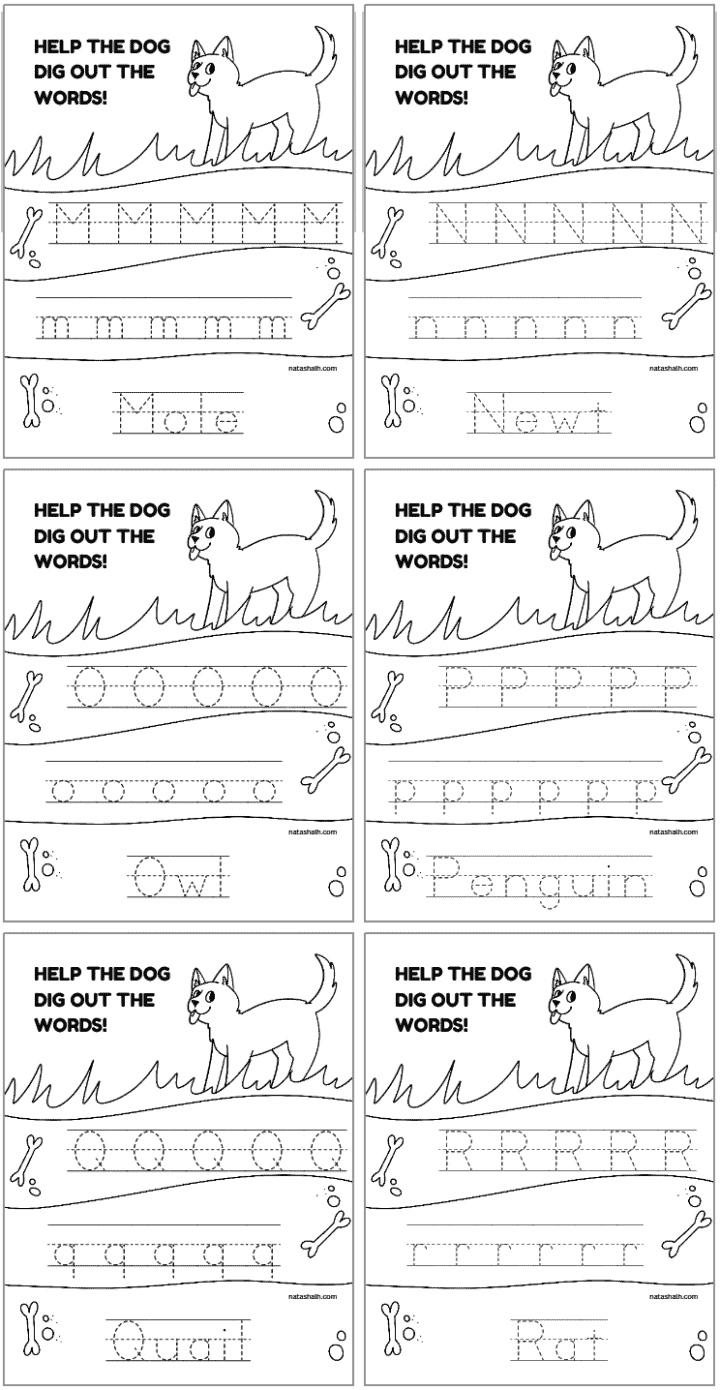 Free Printable Animal Alphabet Handwriting Practice Pages - The Artisan ...