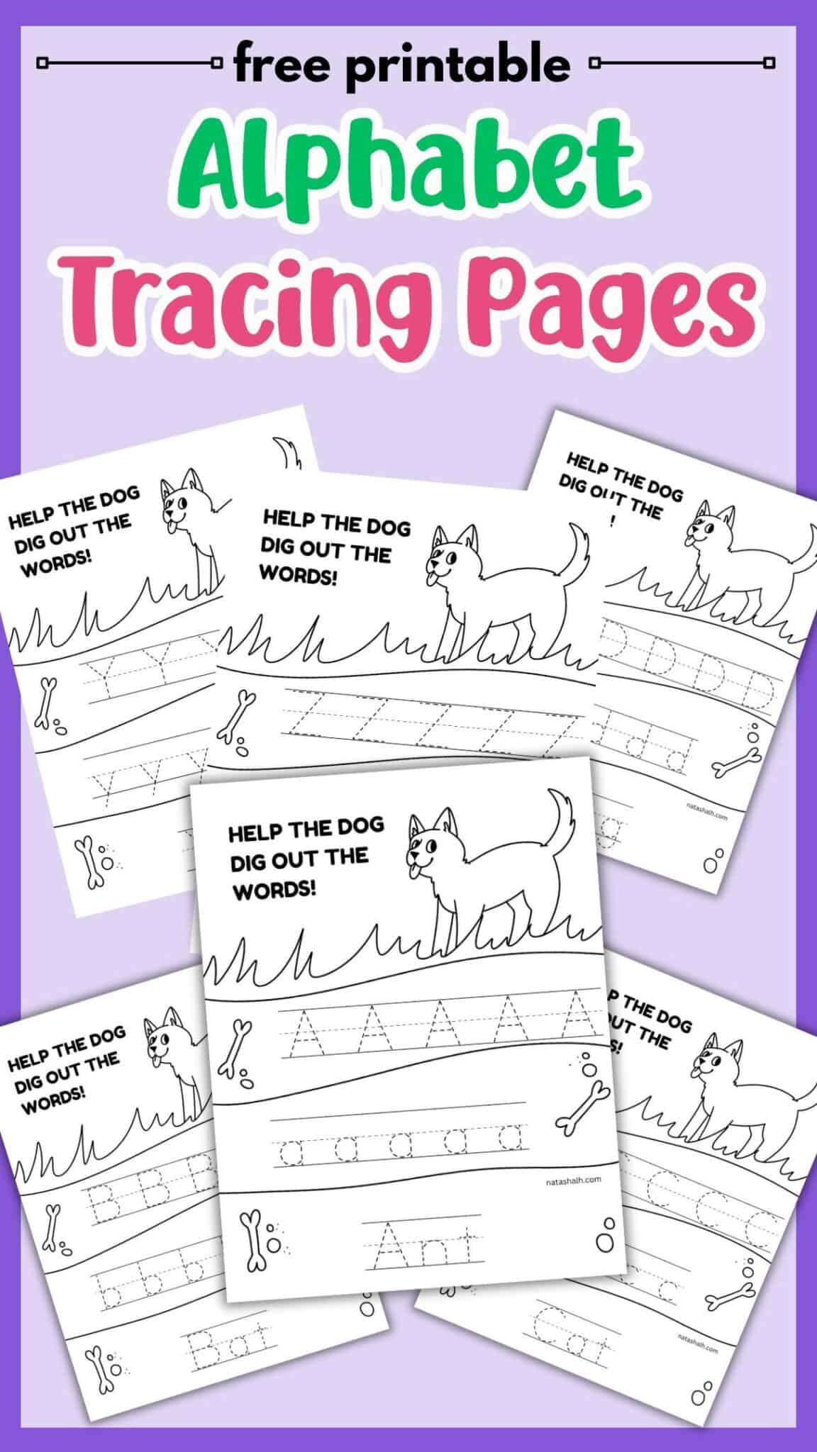 Free Printable Animal Alphabet Handwriting Practice Pages - The Artisan ...