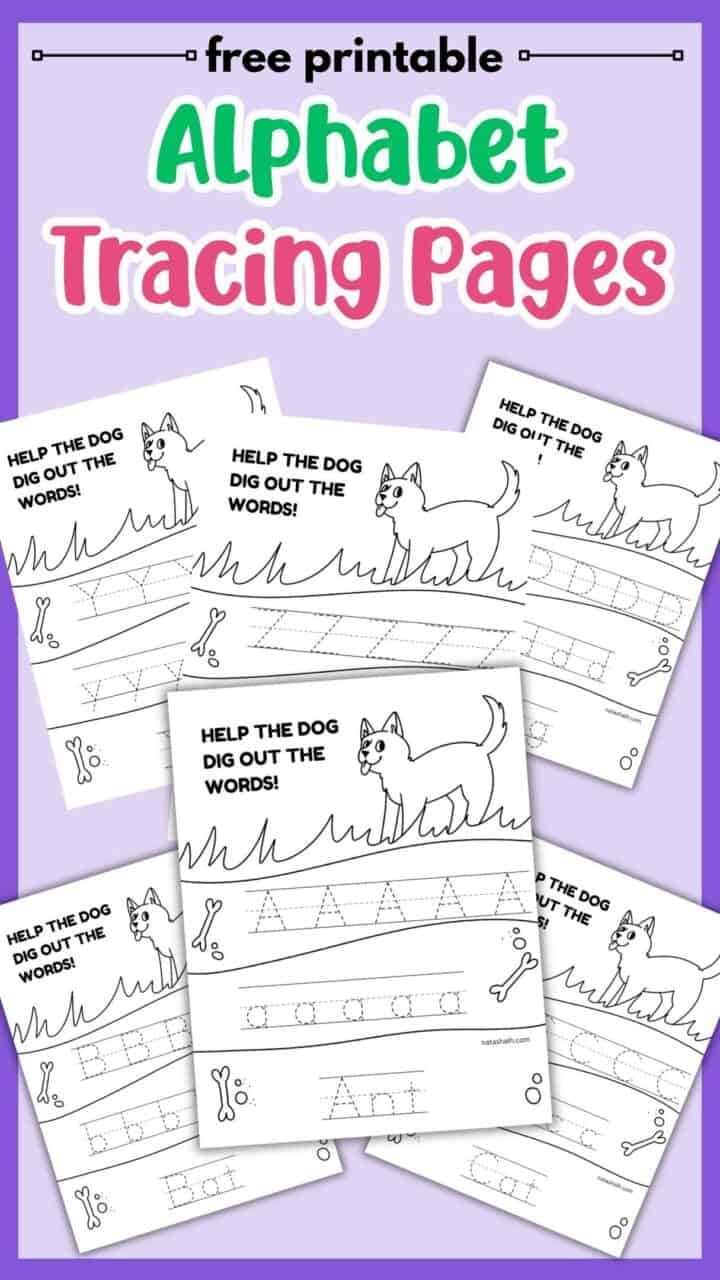 Free Printable Animal Alphabet Handwriting Practice Pages - The Artisan ...