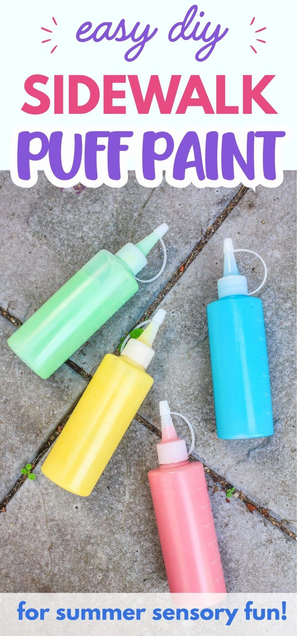 DIY Puffy Sidewalk Paint - The Artisan Life