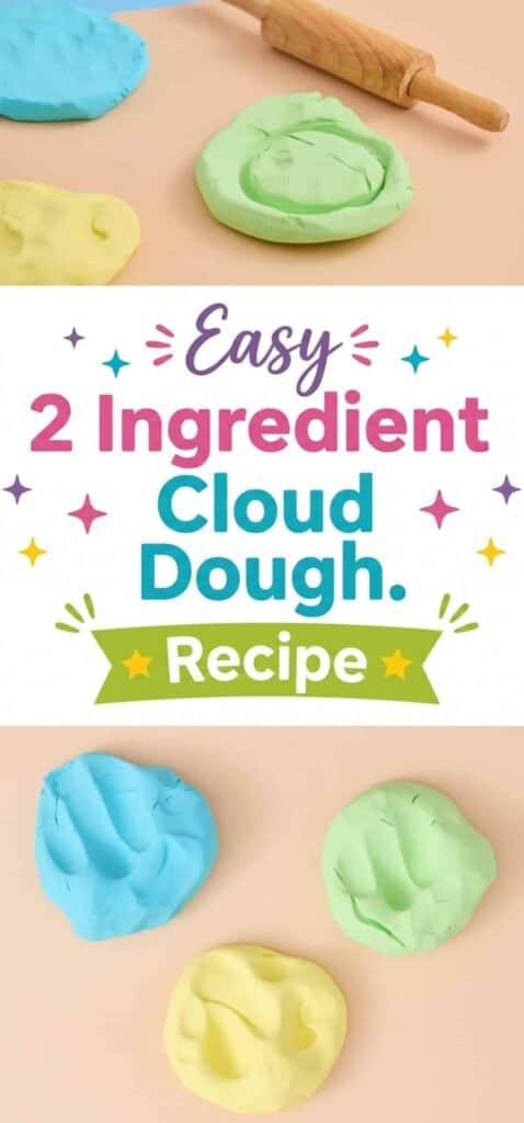 Two Ingredient Cloud Dough - The Artisan Life